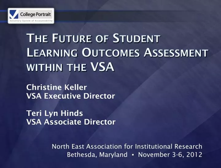 PPT - The Future of Student Learning Outcomes Assessment within the VSA ...