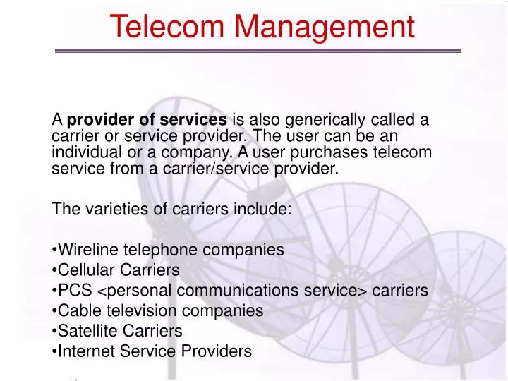 PPT - Telecom Management PowerPoint Presentation, free download - ID ...