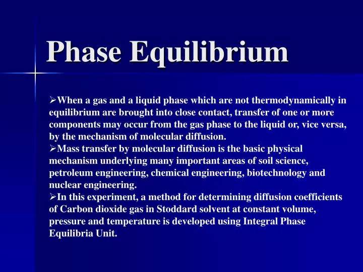 PPT - Phase Equilibrium PowerPoint Presentation, free download - ID:4329536
