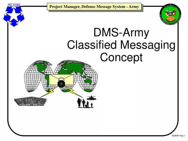 PPT - DMS-Army Classified Messaging Concept PowerPoint Presentation ...