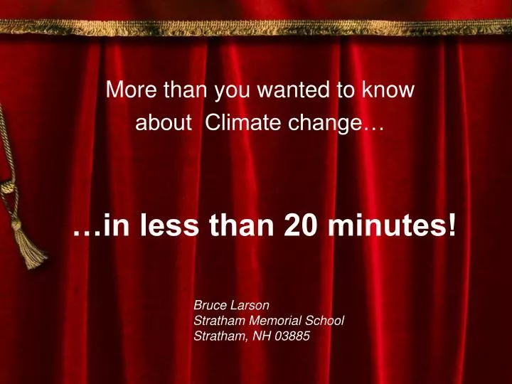 PPT - …in less than 20 minutes! PowerPoint Presentation, free download ...