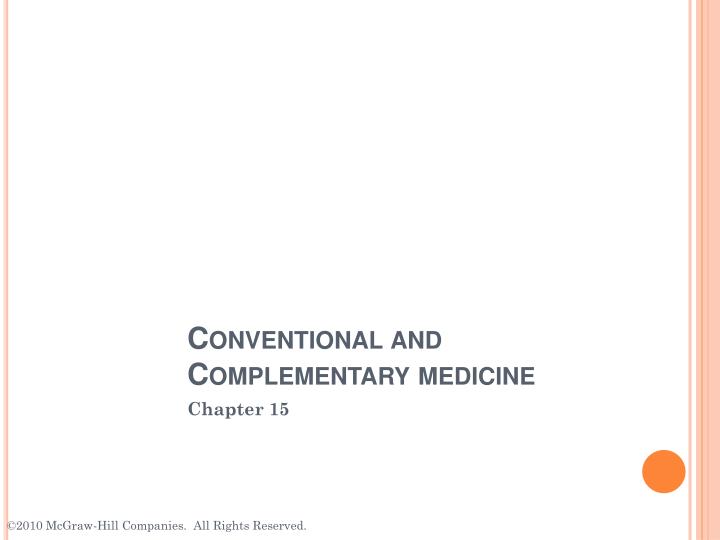 PPT - Conventional and Complementary medicine PowerPoint Presentation ...