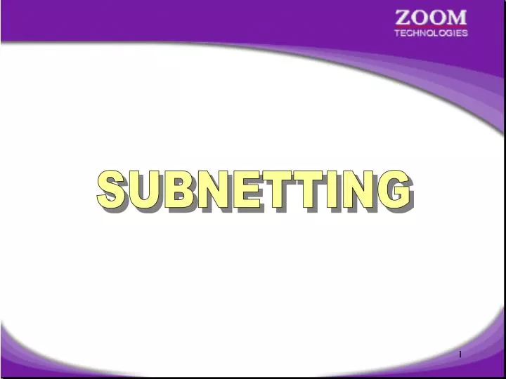 PPT - SUBNETTING PowerPoint Presentation, free download - ID:4331817