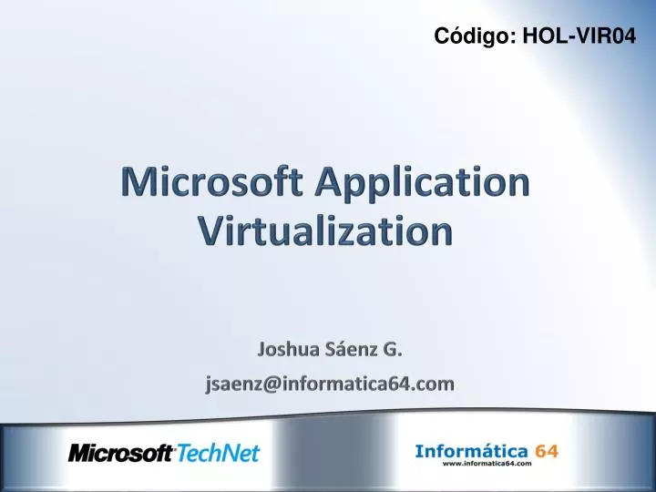 PPT - Microsoft Application Virtualization PowerPoint Presentation ...