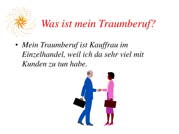PPT - Mein Traumberuf PowerPoint Presentation - ID:4332652