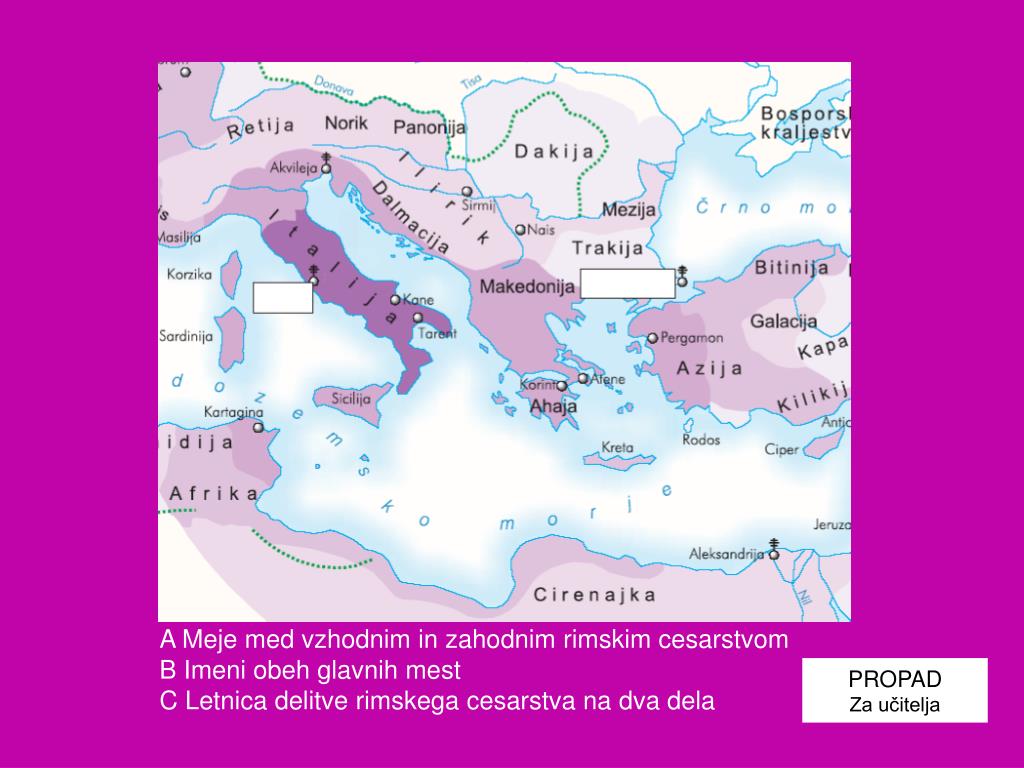 PPT - ZAKAJ JE PROPADEL RIMSKI IMPERIJ Učb. str. 68 PowerPoint ...