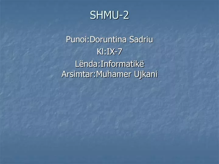 PPT - SHMU-2 PowerPoint Presentation, free download - ID:4333973