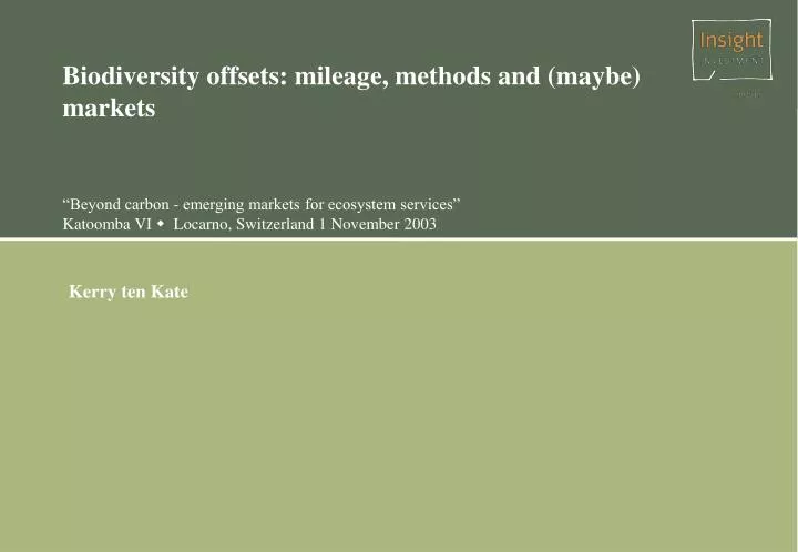 PPT - Kerry ten Kate PowerPoint Presentation, free download - ID:4334374