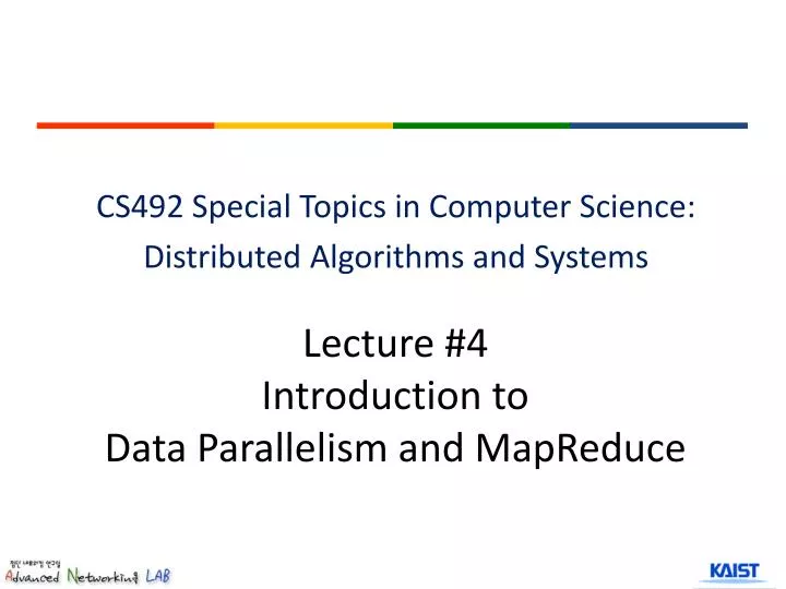 Ppt Lecture 4 Introduction To Data Parallelism And Mapreduce Powerpoint Presentation Id4334442