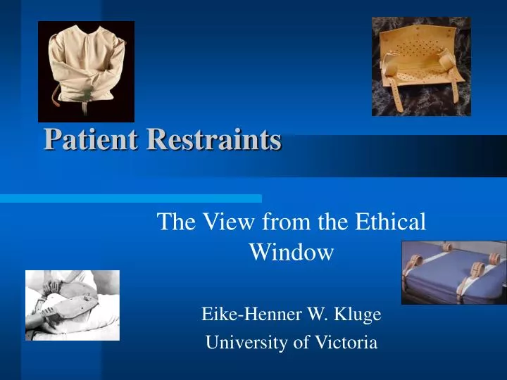 PPT - Patient Restraints PowerPoint Presentation, free download - ID ...