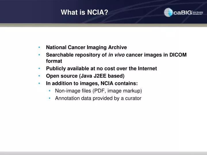 PPT - What is NCIA? PowerPoint Presentation, free download - ID:4337405