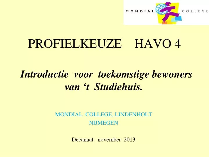 PPT - PROFIELKEUZE HAVO 4 PowerPoint Presentation, free download - ID ...