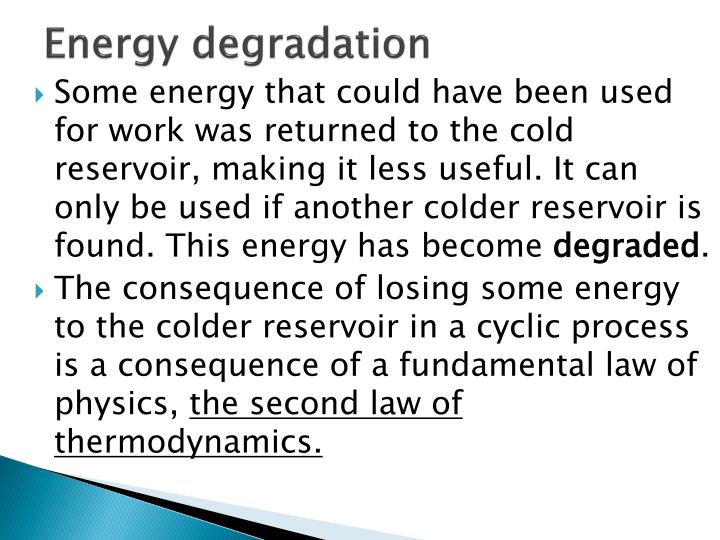PPT - Energy Degradation & Power Generation PowerPoint Presentation ...