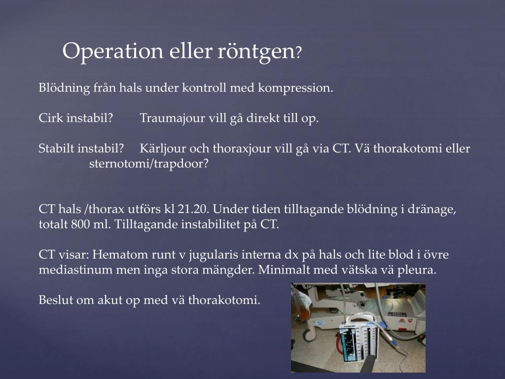 PPT - Thoraxtrauma Per Landelius Specialistläkare Thoraxkirurgiska ...