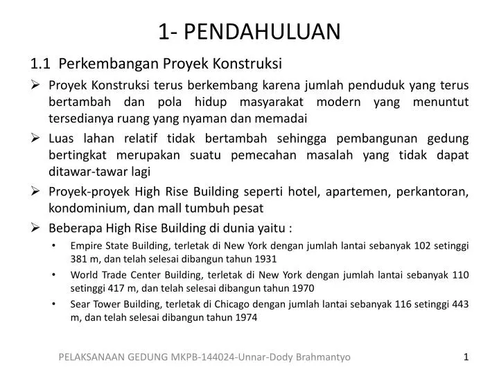 PPT - 1- PENDAHULUAN PowerPoint Presentation, free download - ID:4339304