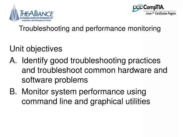 PPT - Troubleshooting and performance monitoring PowerPoint ...