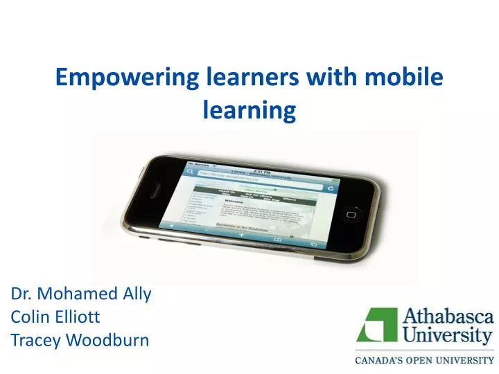 PPT - Empowering learners with mobile learning PowerPoint Presentation ...
