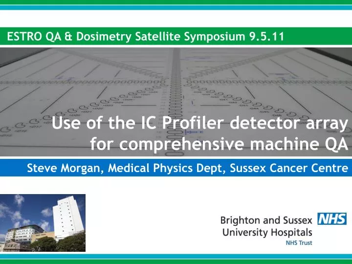 PPT - Use of the IC Profiler detector array for comprehensive machine ...