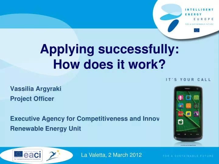PPT - Applying successfully: How does it work? PowerPoint Presentation ...