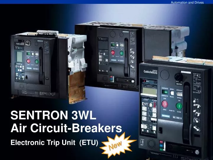 PPT - SENTRON 3WL Air Circuit-Breakers Electronic Trip Unit (ETU ...