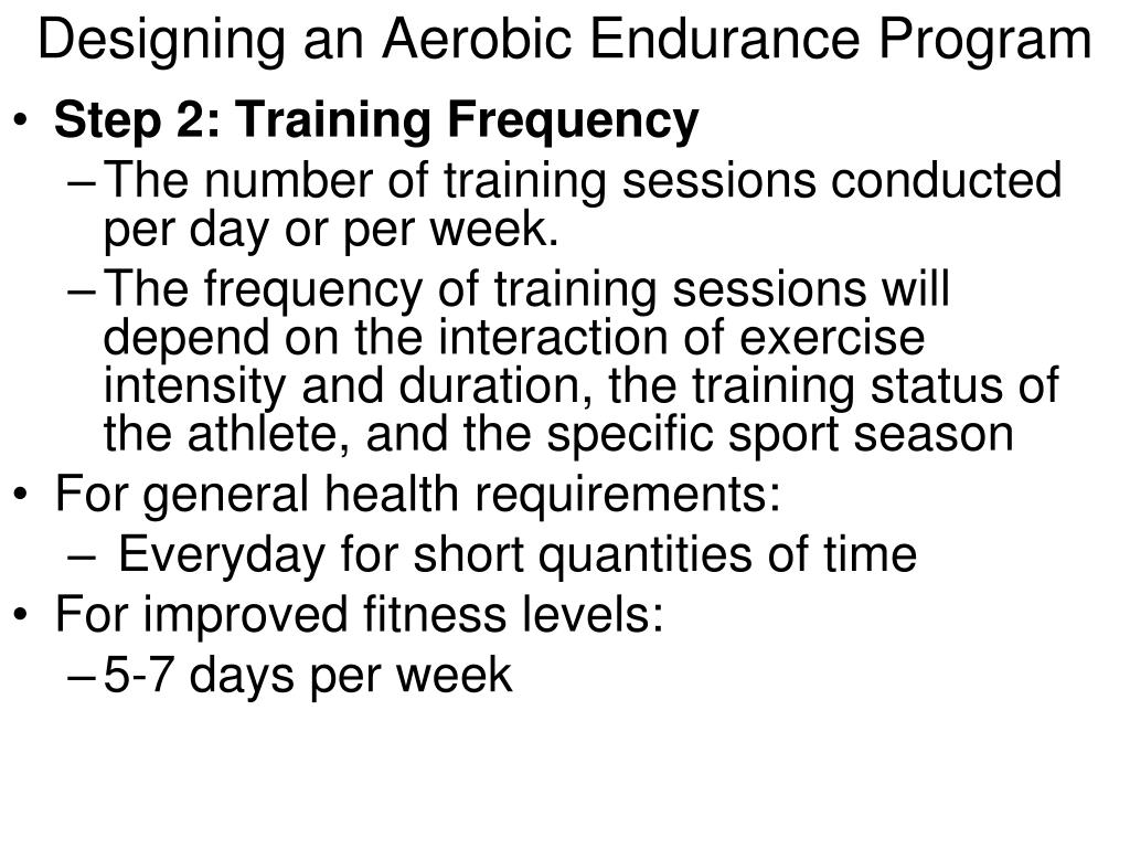 PPT - Aerobic Endurance Training PowerPoint Presentation, free download ...