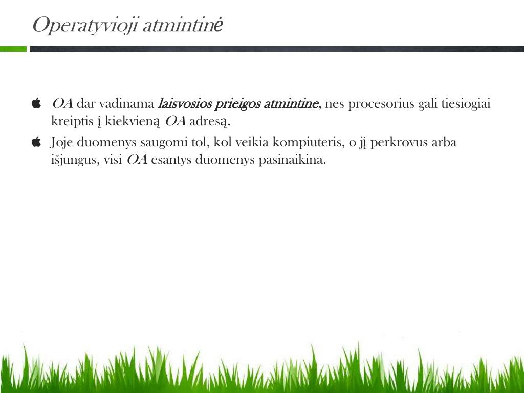 PPT - Vidin ė atmintinė. Magistralės. Lizdai PowerPoint Presentation ...