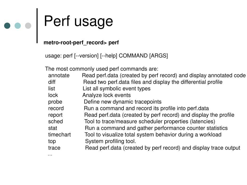 PPT - Introduction to Open Source Performance Tool --Linux Tool Perf ... PPT - Introduction to Open Source Performance Tool --Linux Tool Perf ...