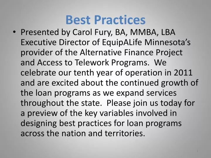 PPT - Best Practices PowerPoint Presentation, free download - ID:4344865