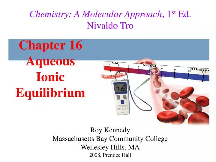 Ppt Ch 16 Aqueous Ionic Equilibrium Powerpoint