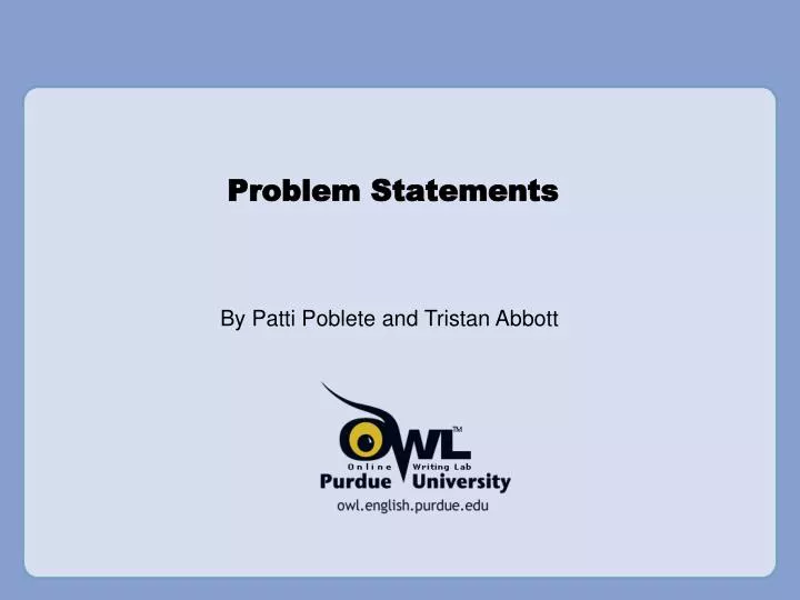 PPT - Problem Statements PowerPoint Presentation, free download - ID ... PPT - Problem Statements PowerPoint Presentation, free download - ID ...