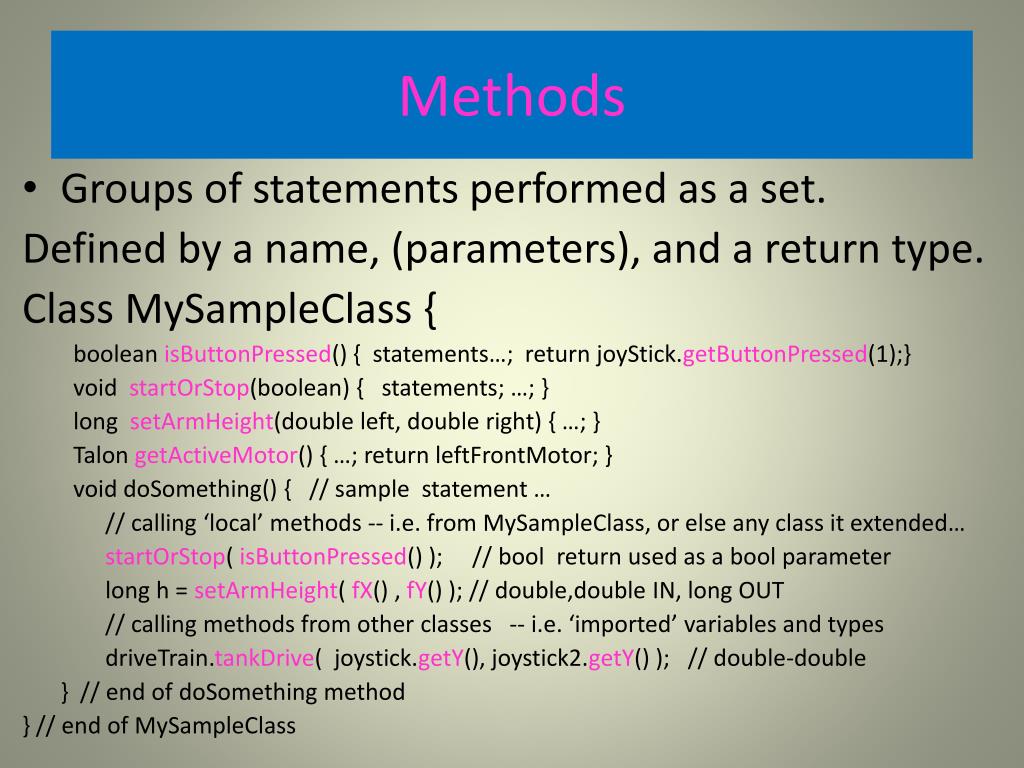 Ppt The Basics Of Java Programming And Command Based Robot Projects Powerpoint Presentation 3030