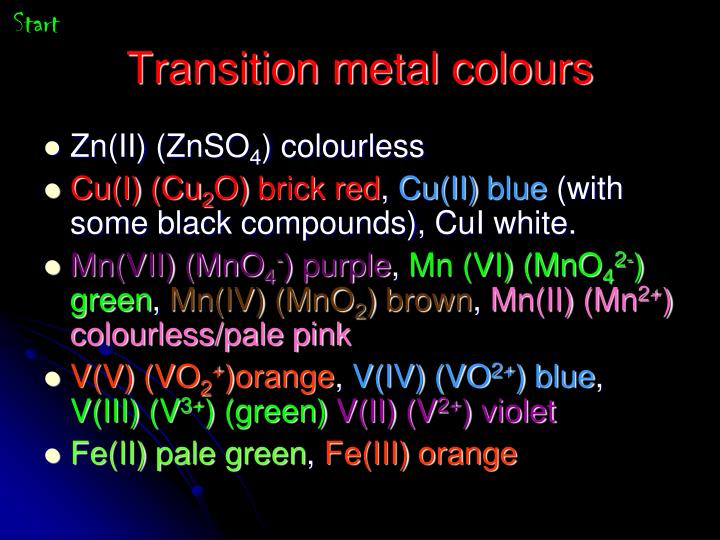 PPT - Transition metals PowerPoint Presentation - ID:4348208