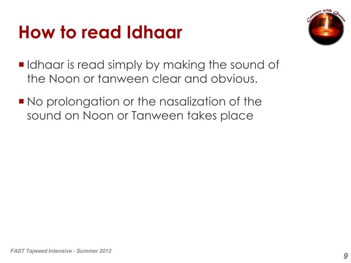 PPT - FAST Tajweed Intensive Workshop PowerPoint Presentation - ID:4348989