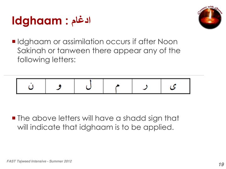 PPT - FAST Tajweed Intensive Workshop PowerPoint Presentation - ID:4348989