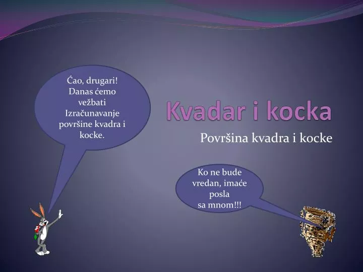 PPT - Kvadar i kocka PowerPoint Presentation, free download - ID:4349562