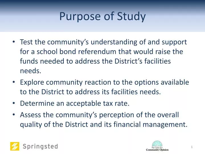 PPT - Purpose of Study PowerPoint Presentation, free download - ID:4350861