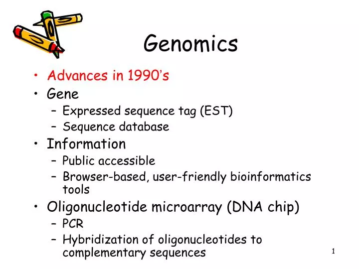 PPT - Genomics PowerPoint Presentation, free download - ID:4350908
