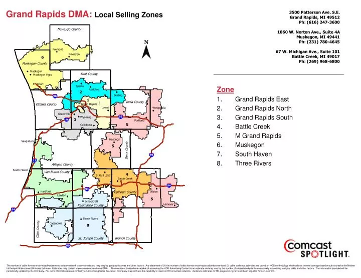 PPT - Grand Rapids DMA: Local Selling Zones PowerPoint Presentation ...