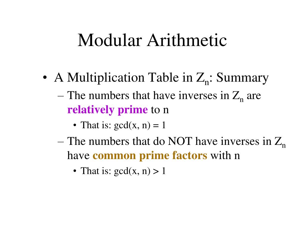 PPT Modular Arithmetic PowerPoint Presentation Free Download ID 