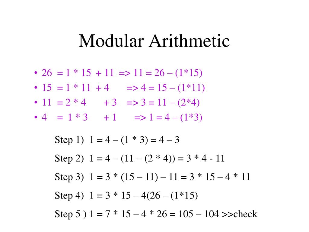 PPT Modular Arithmetic PowerPoint Presentation Free Download ID 