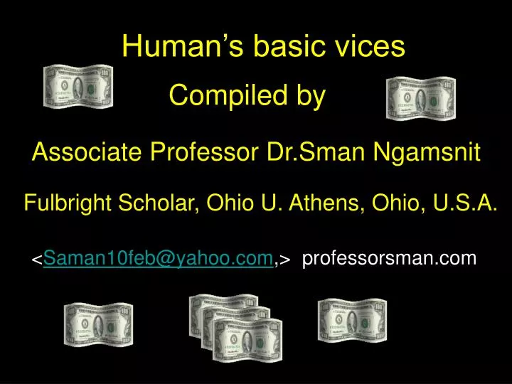 PPT - Human’s basic vices PowerPoint Presentation, free download - ID ...