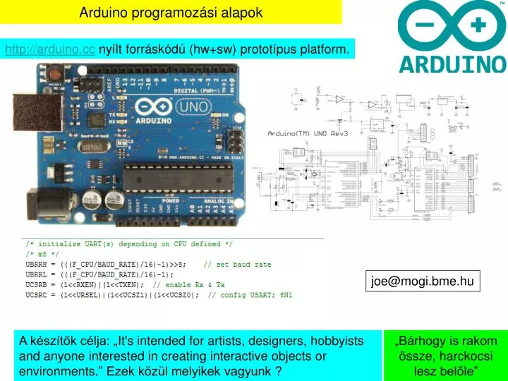 PPT - Arduino programoz ási alapok PowerPoint Presentation, free download - ID:4353725