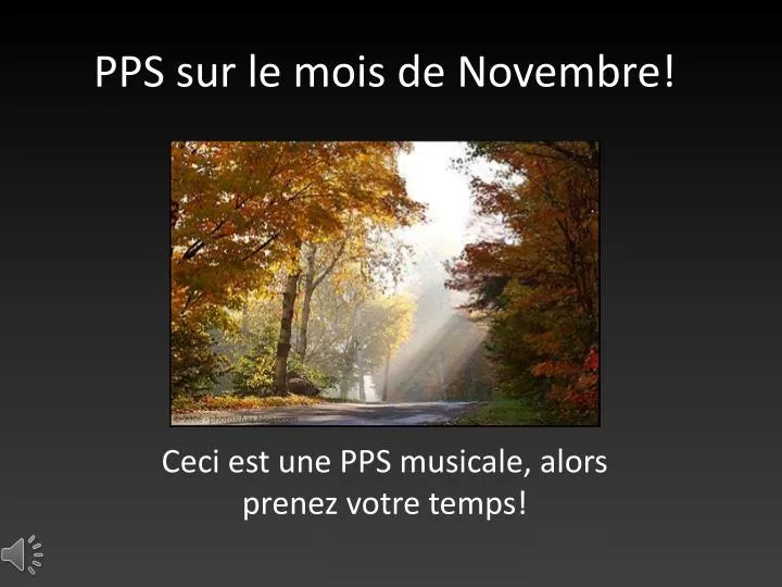 PPT - PPS sur le mois de Novembre! PowerPoint Presentation, free ...