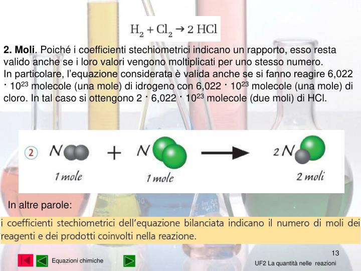 PPT - Equazioni e calcoli chimici PowerPoint Presentation - ID:4354153
