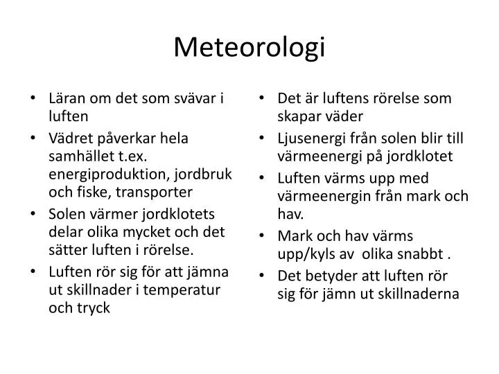 PPT - Meteorologi PowerPoint Presentation, free download - ID:4354250