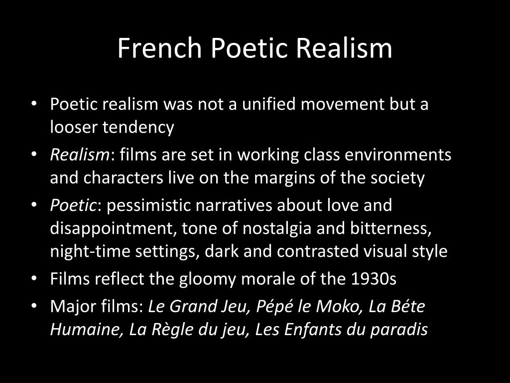 PPT - Hollywood in the 1930s, Poetic Realism, Japanese Cinema in the ...