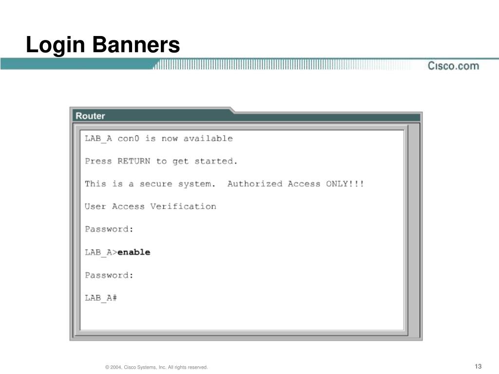 PPT - CCNA 2 v3.1 Module 3 Configuring a Router PowerPoint Presentation ...