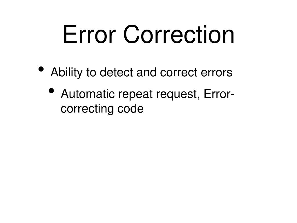 Ppt Error Correcting Codes Powerpoint Presentation Free Download