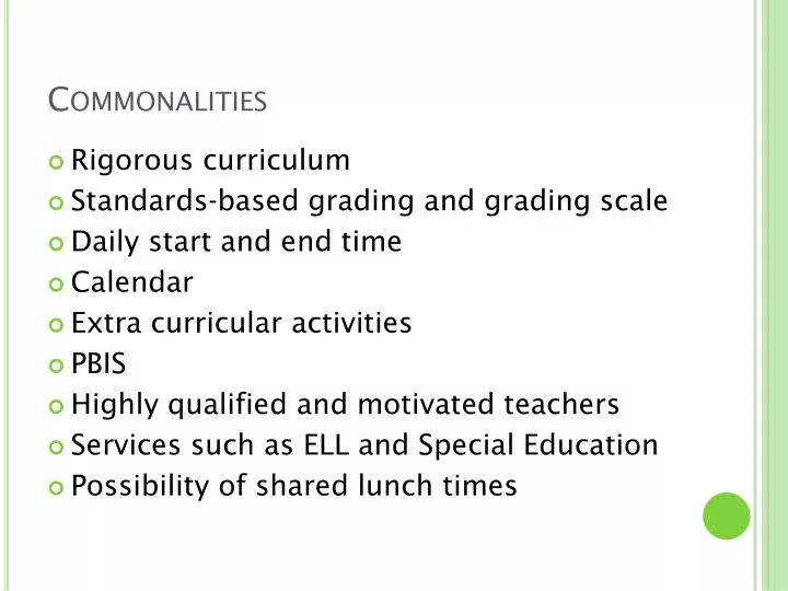 PPT - Commonalities PowerPoint Presentation, free download - ID:4359825