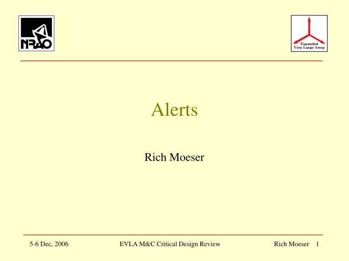 PPT - Alerts PowerPoint Presentation, free download - ID:4360163